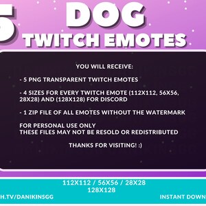 5 Cute Dog Twitch Emotes | Golden Retriever | Emote Pack | Puppy - Etsy