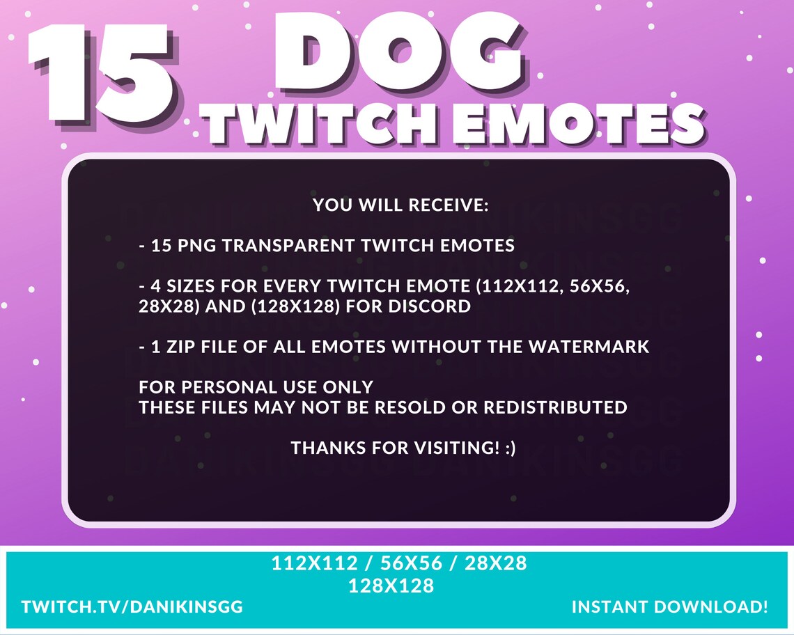 15 Cute Dog Twitch Emotes | Rottweiler | Emote Pack | Puppy - Etsy