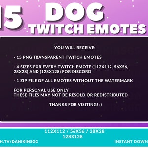 15 Cute Dog Twitch Emotes | Rottweiler | Emote Pack | Puppy - Etsy