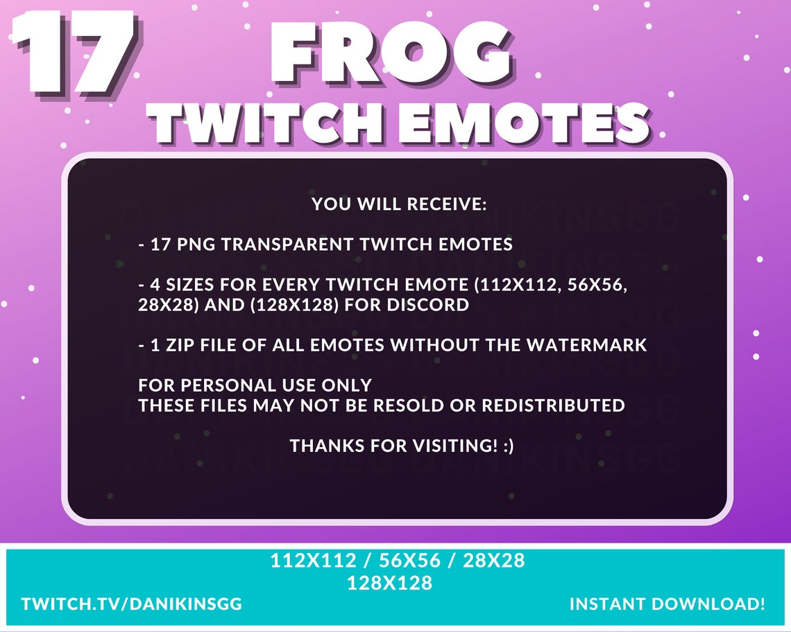 17 Cute Frog Twitch Emotes | Emote Pack | Cute Frog | Text Emotes ...