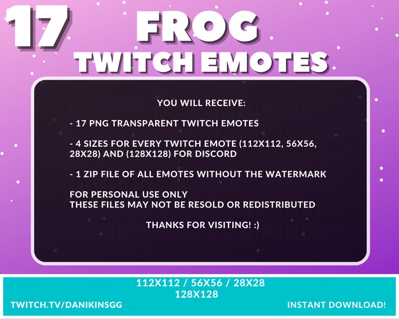 17 Cute Frog Twitch Emotes | Emote Pack | Cute Frog | Text Emotes ...