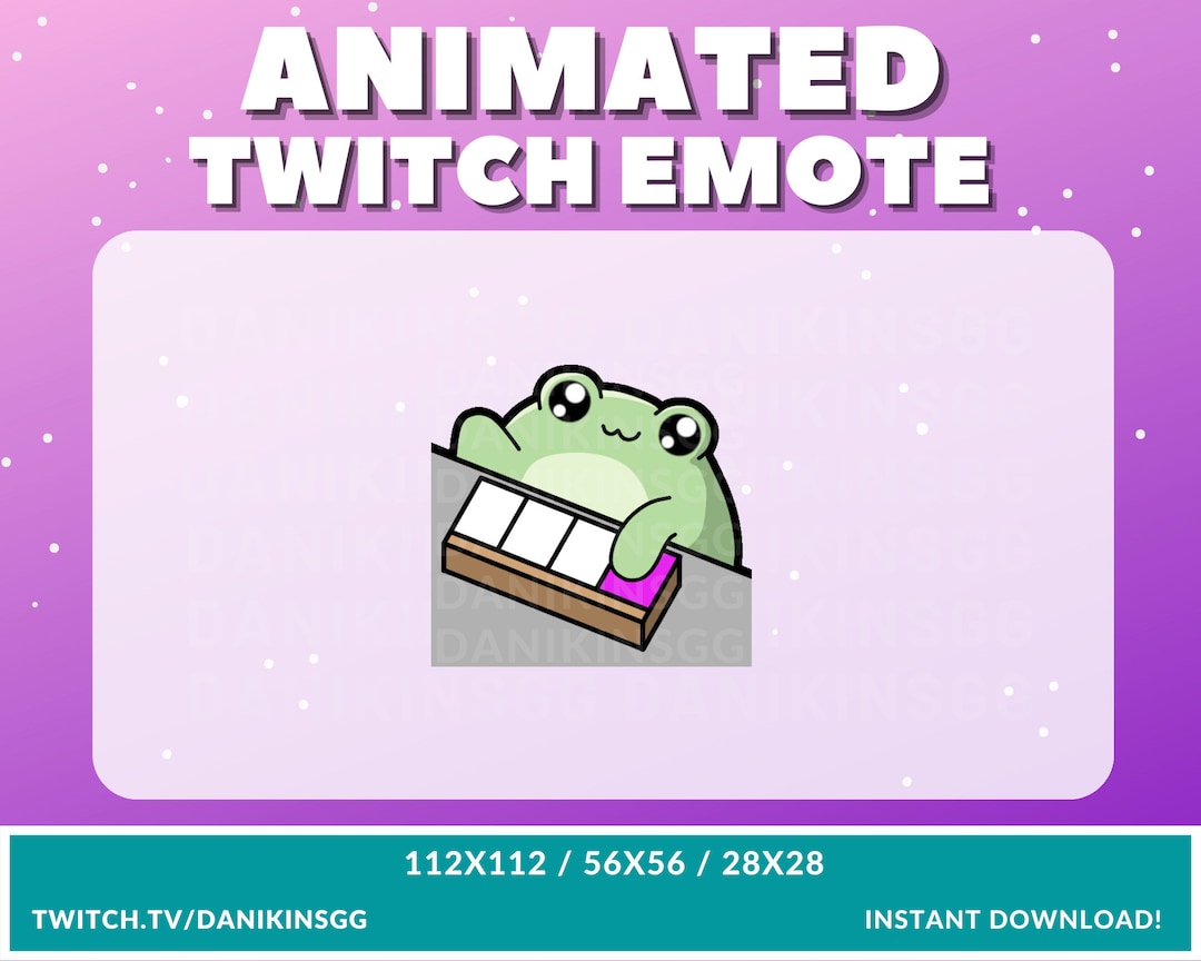 ANIMATED | Bongo Frog Twitch Emote | Cute Frog | Peepo | Pepe - Etsy