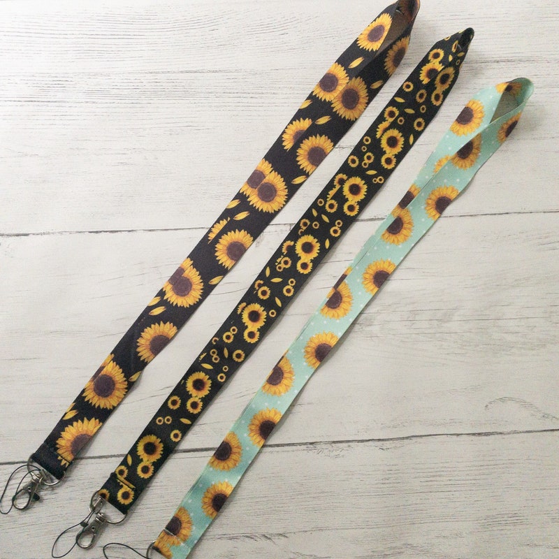 Sunflowers Lanyard - Etsy Australia
