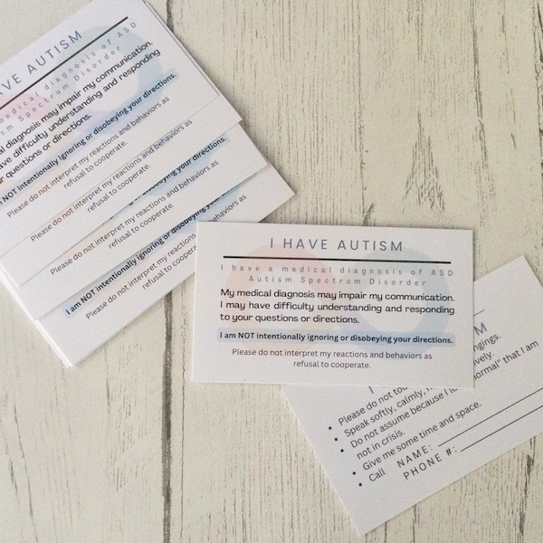 I Am Autistic Card - Etsy