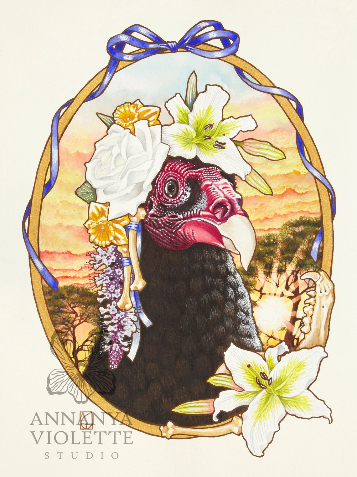 Clearing and Purification - Turkey Vulture Totem Fine Art Print - Etsy