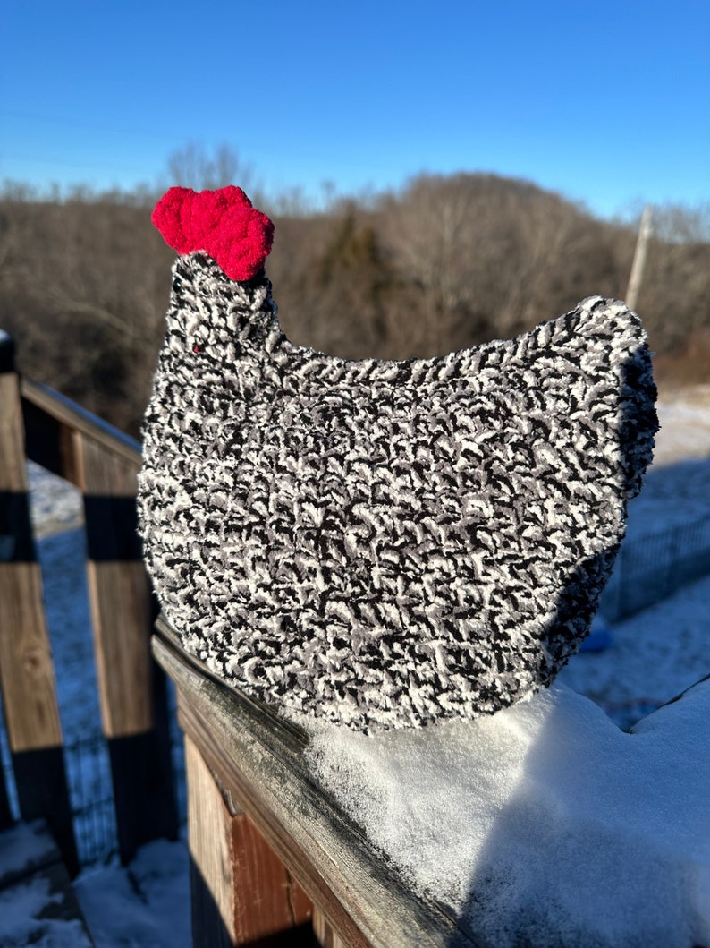Farm House Crochet Chicken Plush | Speckled Chicken Plushie | Amigurumi ...