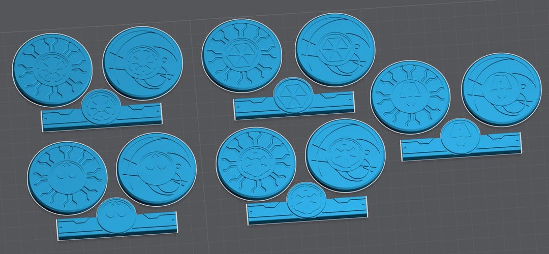 Legion 2.0 All Five Faction Specific Tools and Ruler STL Files --FILES ...