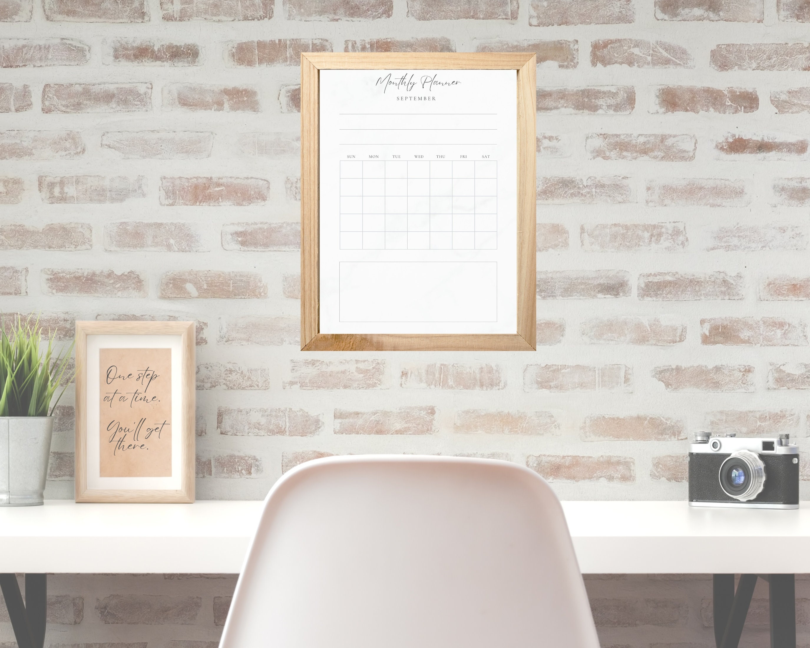 Monthly Planner Printable Monday and Sunday Start Fillable A4 Size ...