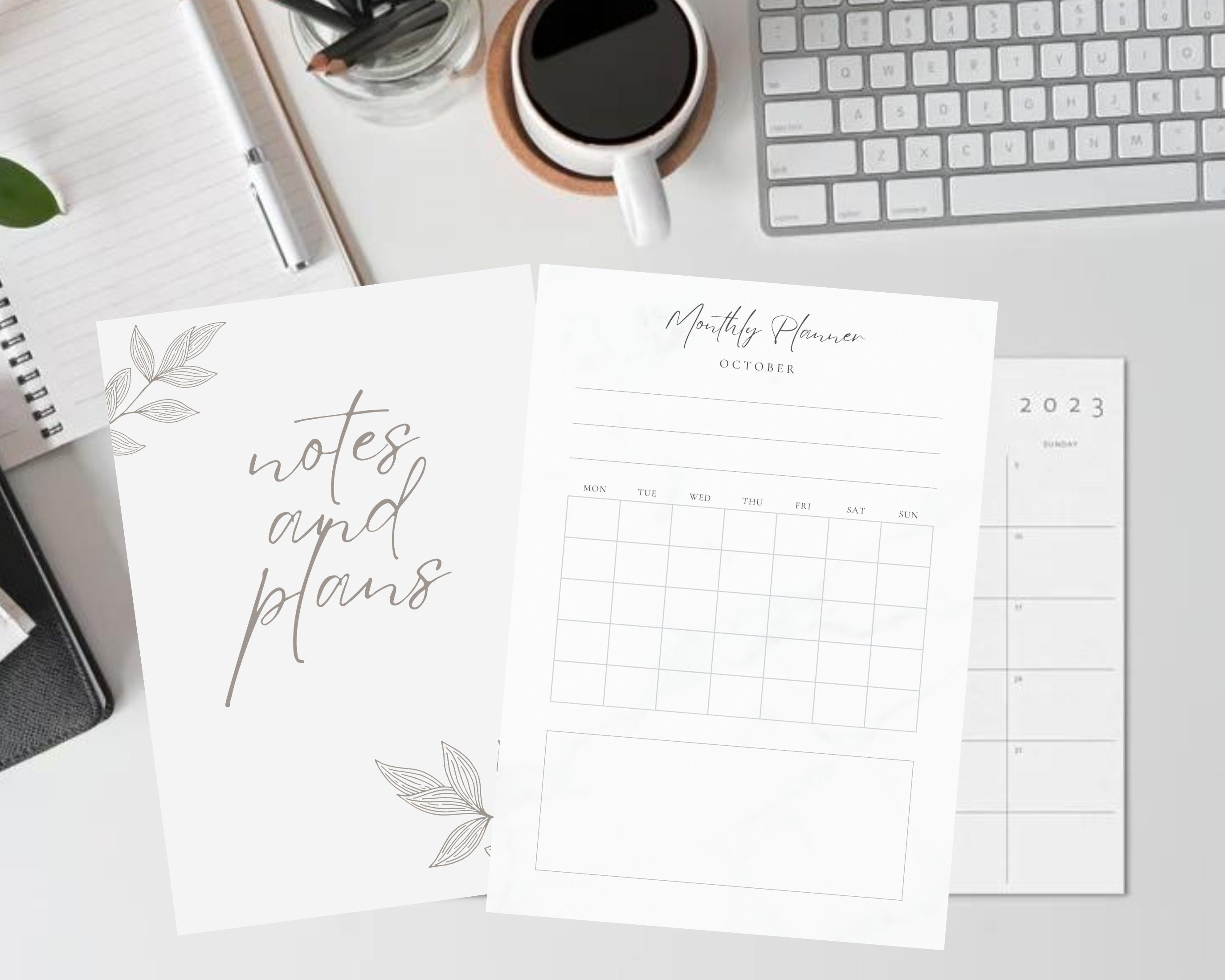 Monthly Planner Printable Monday Start at Lucile Hart blog