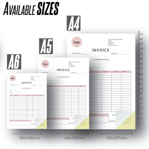 Personalised Duplicate Invoice Book • A4/A5/A6 NCR Pad - Etsy UK