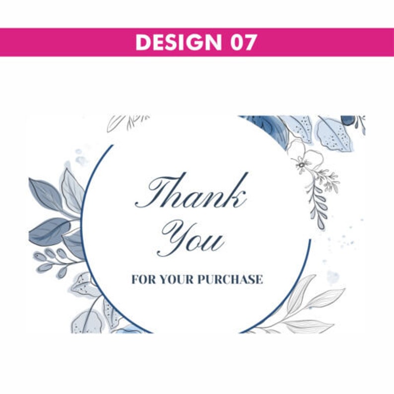 Thank You for Your Purchase/order Cards Small Business Card 400gsm, 20/ ...