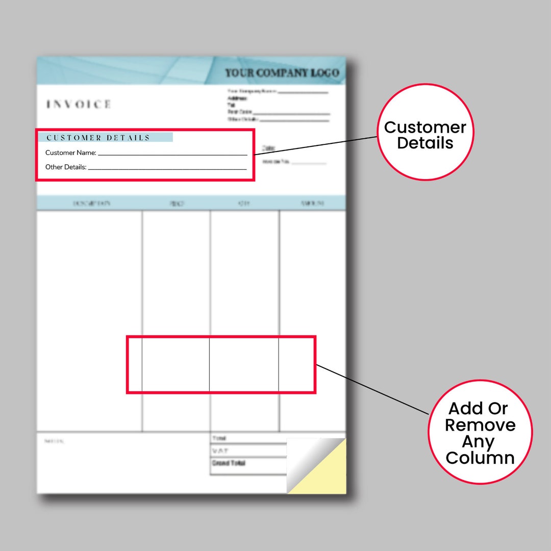 Personalised A4/A5/A6 Duplicate Invoice Book • Order Pad • NCR Pad ...