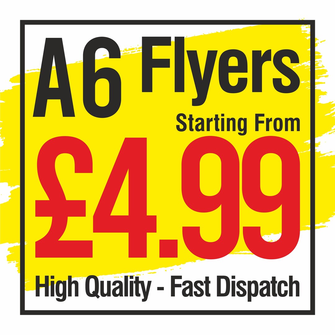 A6 Flyers Leaflets, 170gsm Gloss, Single/double Sided Printing - Etsy