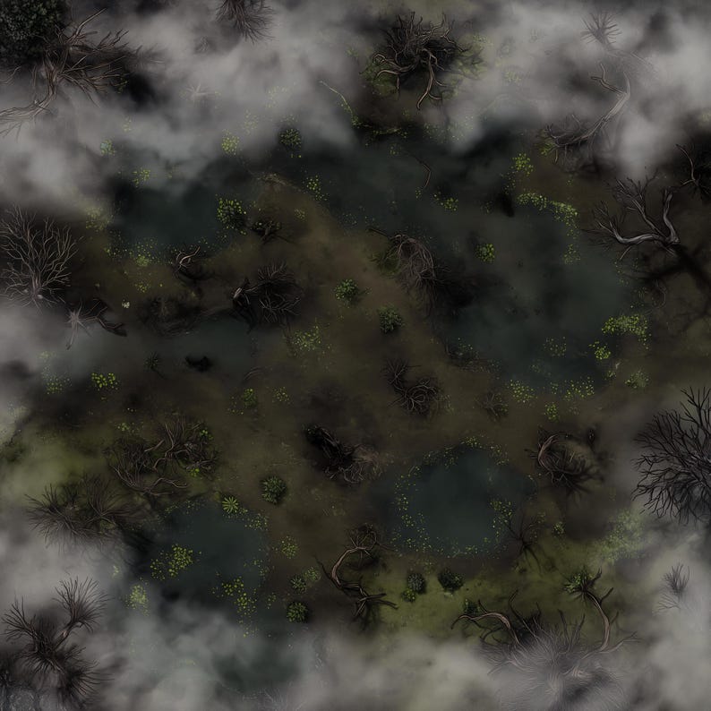 10 Gridless Fog/mist Battle Maps | VTT Pack for Dnd, Pathfinder ...
