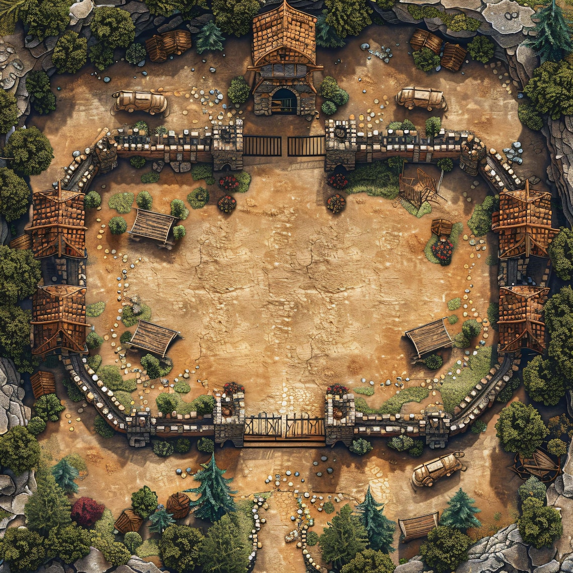 10 Race Track Battle Maps, Dnd, Pathfinder, D&D, Battlemap, Dungeons ...