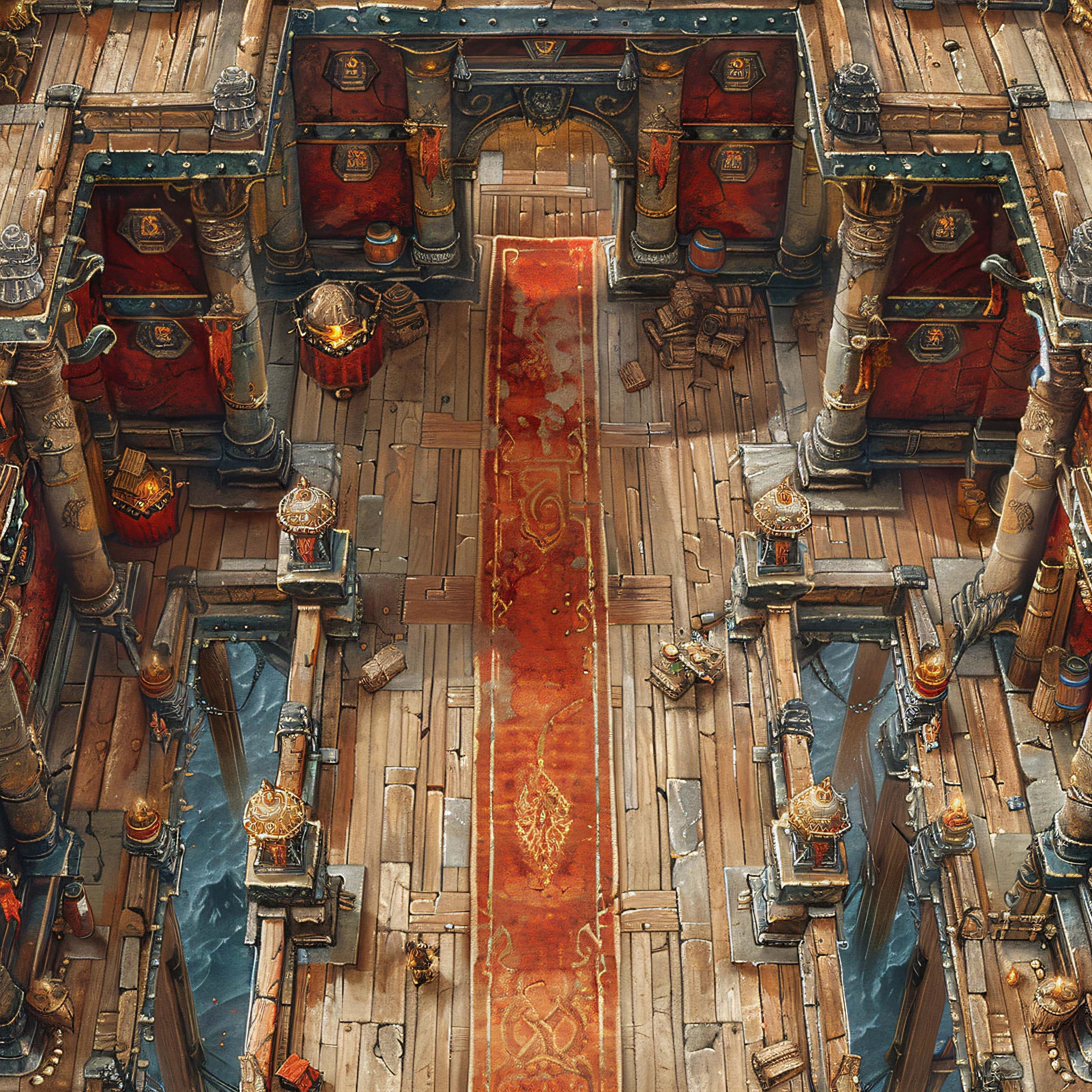 10 Pirate Battlemaps, Dnd Battle Map, Pathfinder, D&D, Battlemap ...