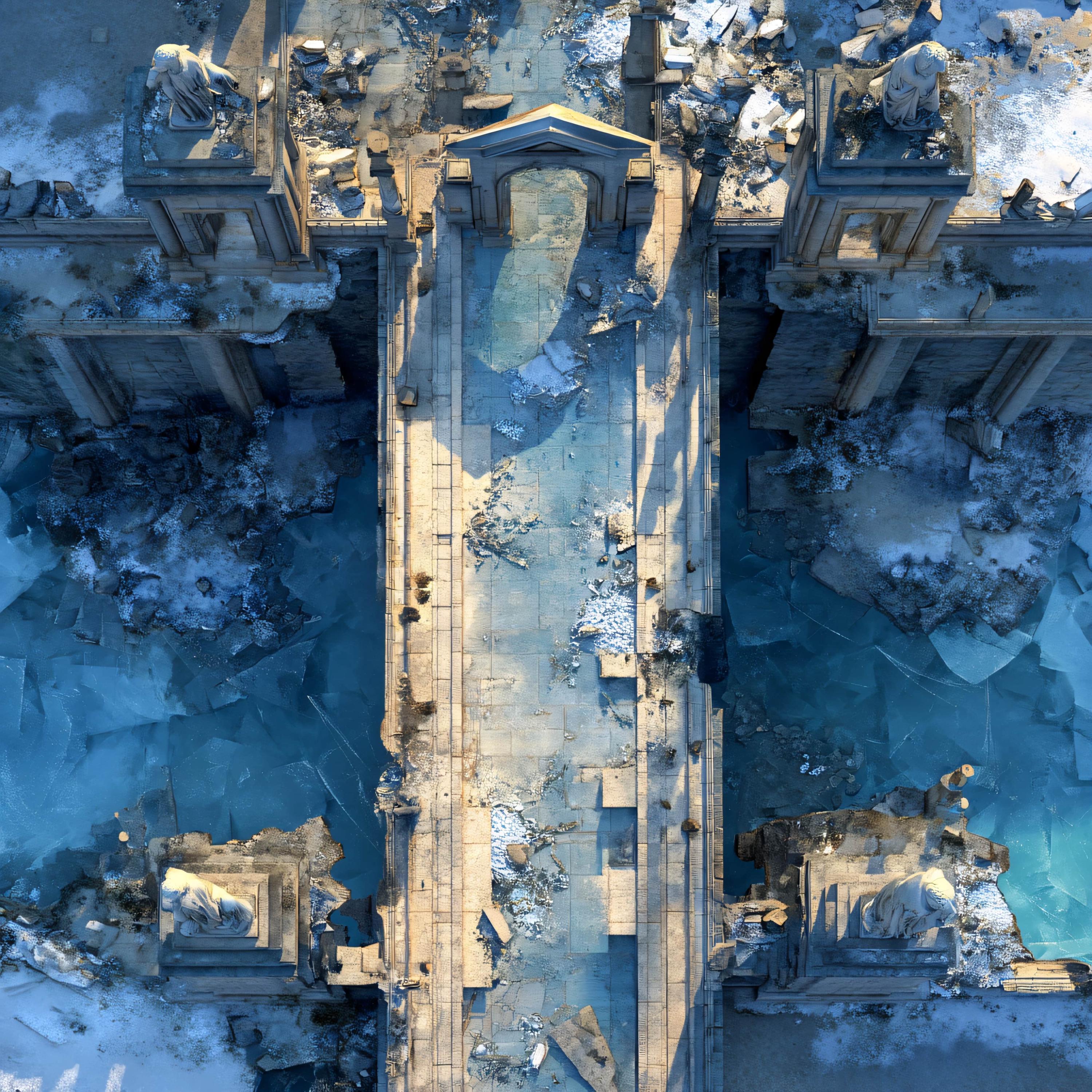 10 Gridless Ice Castle Battle Maps | VTT Pack for Dnd, Pathfinder ...