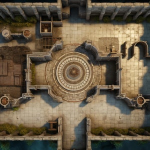 14 Temple Interior Battle Maps, Dnd, Pathfinder, D&D, Battlemap ...