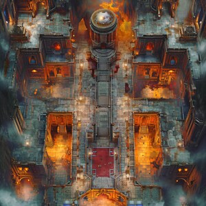 20 Dwarven Stronghold Battle Maps and 20 Grey Blueprints, Dnd Battlemap ...