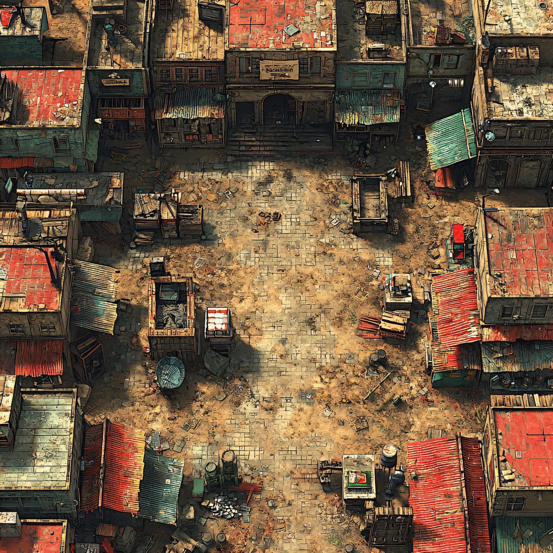 10 Gridless Cyberpunk Market Battlemaps 2 | VTT Pack for Shadowrun ...