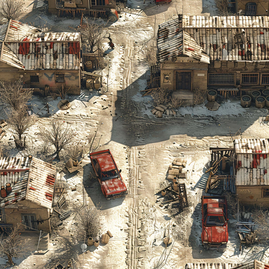 10 Cyberpunk Outlands Battlemaps, Sci Fi, Dnd Battle Map, Cyberpunk, D ...