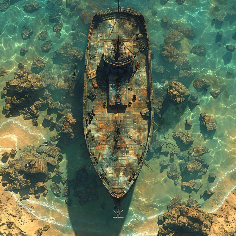 10 Cyberpunk Ship/spaceship Wreck Battlemaps, Sci Fi, Dnd Battle Map, D ...