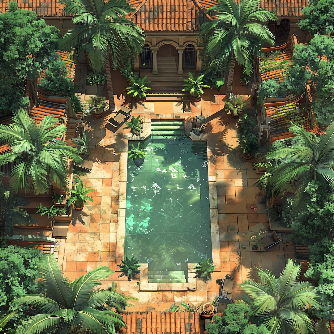 10 Beach Resort Maps, Pathfinder, D&D, Battlemap, Dungeons and Dragons ...