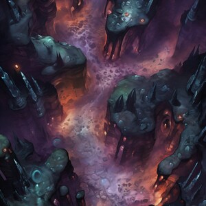 17 Alien Planet Battle Maps, Cyberpunk, Starfinder, D&D, Battlemap ...