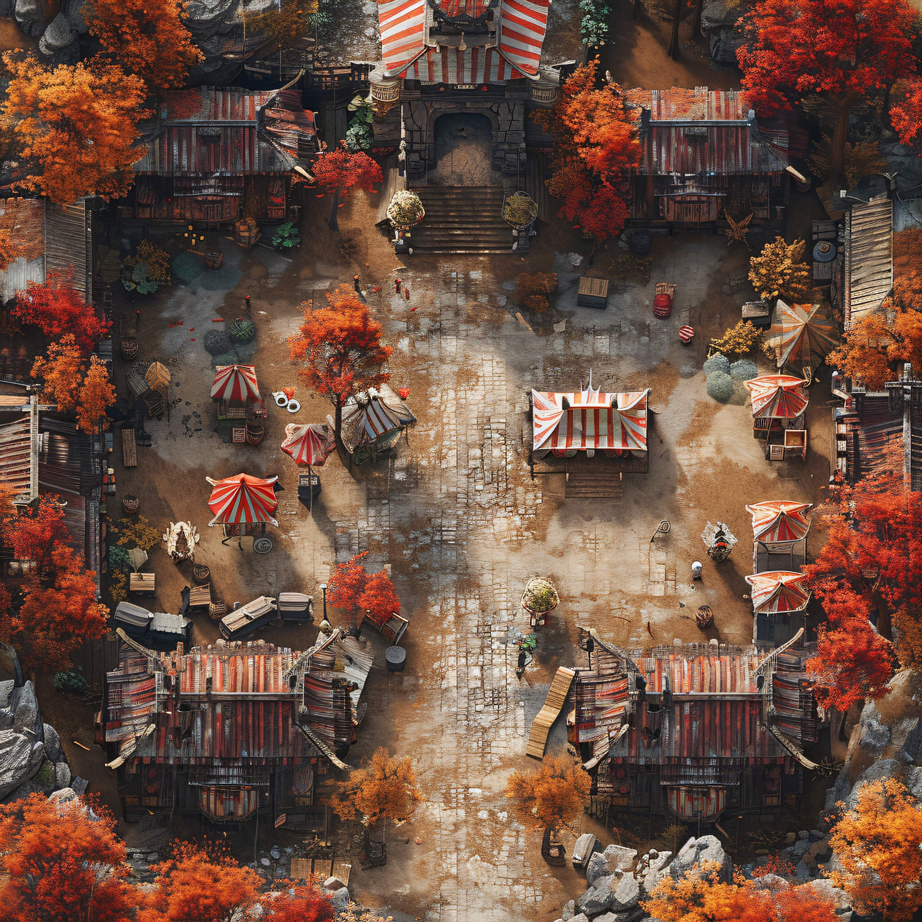 10 Gridless Carnival Circus Battle Maps | VTT Pack for Dnd, Pathfinder ...
