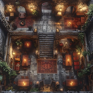 10 Thieves Guild Battlemaps, Dnd Battle Map, Pathfinder, D&D, Battlemap ...