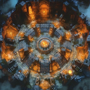 10 Dark Ritual Battle Maps, Dnd Battlemap, Pathfinder, D&D, Dungeons ...