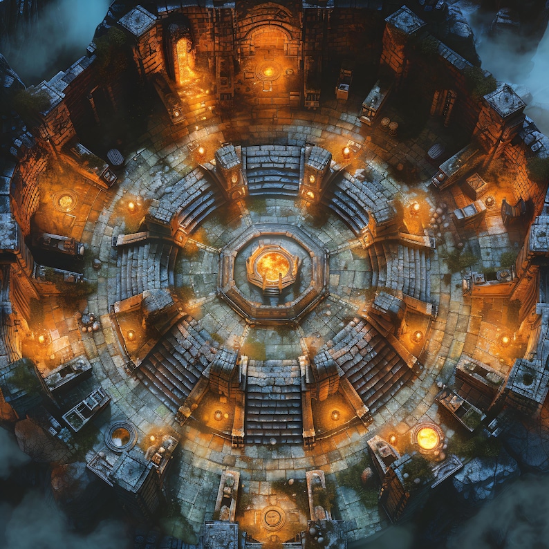 10 Dark Ritual Battle Maps, Dnd Battlemap, Pathfinder, D&D, Dungeons ...