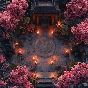 10 Sakura Town Battle Maps, Dnd Battlemap, Pathfinder, D&D, Dungeons ...