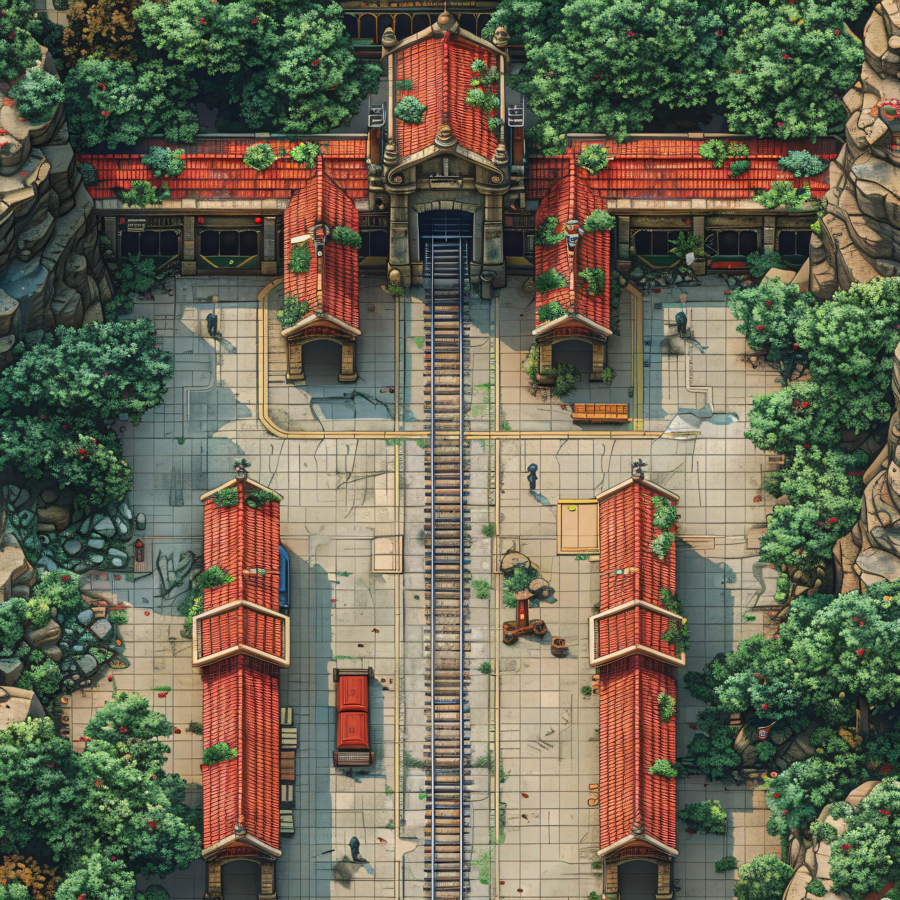 10 Cyberpunk Train / Railroad Battlemaps, Sci Fi, Dnd Battle Map, D&D ...