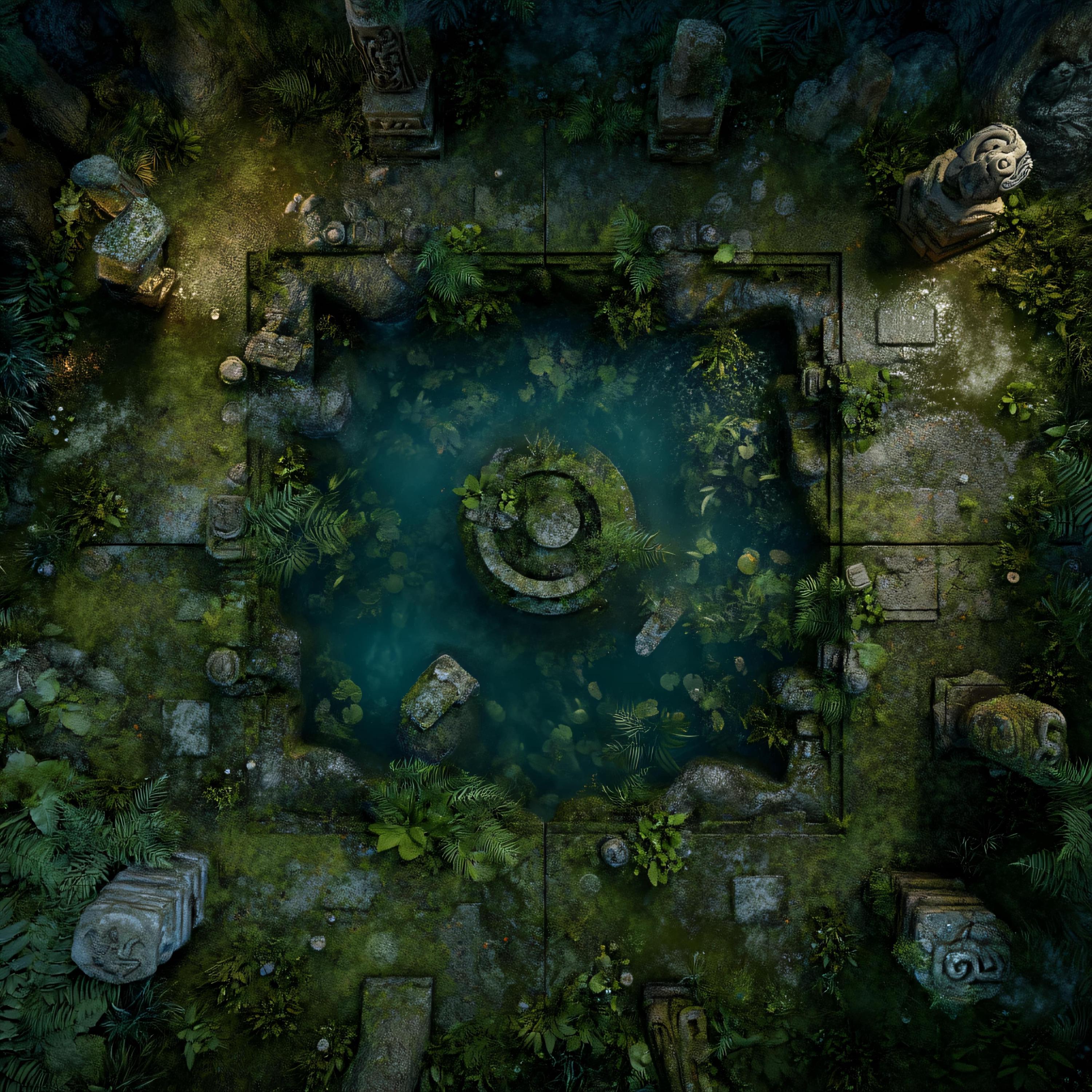 10 Gridless Jungle Expedition Battle Maps | VTT Pack for Dnd ...