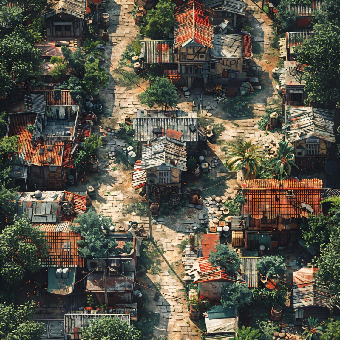 10 Cyberpunk Tent and Shack Battlemaps, Sci Fi, Cyberpunk, Battle Map ...