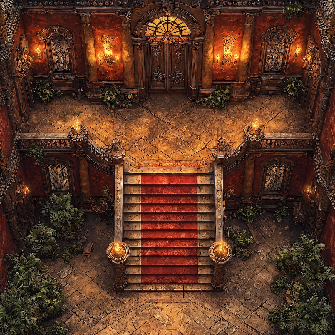 10 Manor or Estate Interior Battle Maps, Dnd Battlemap, Pathfinder, D&D ...