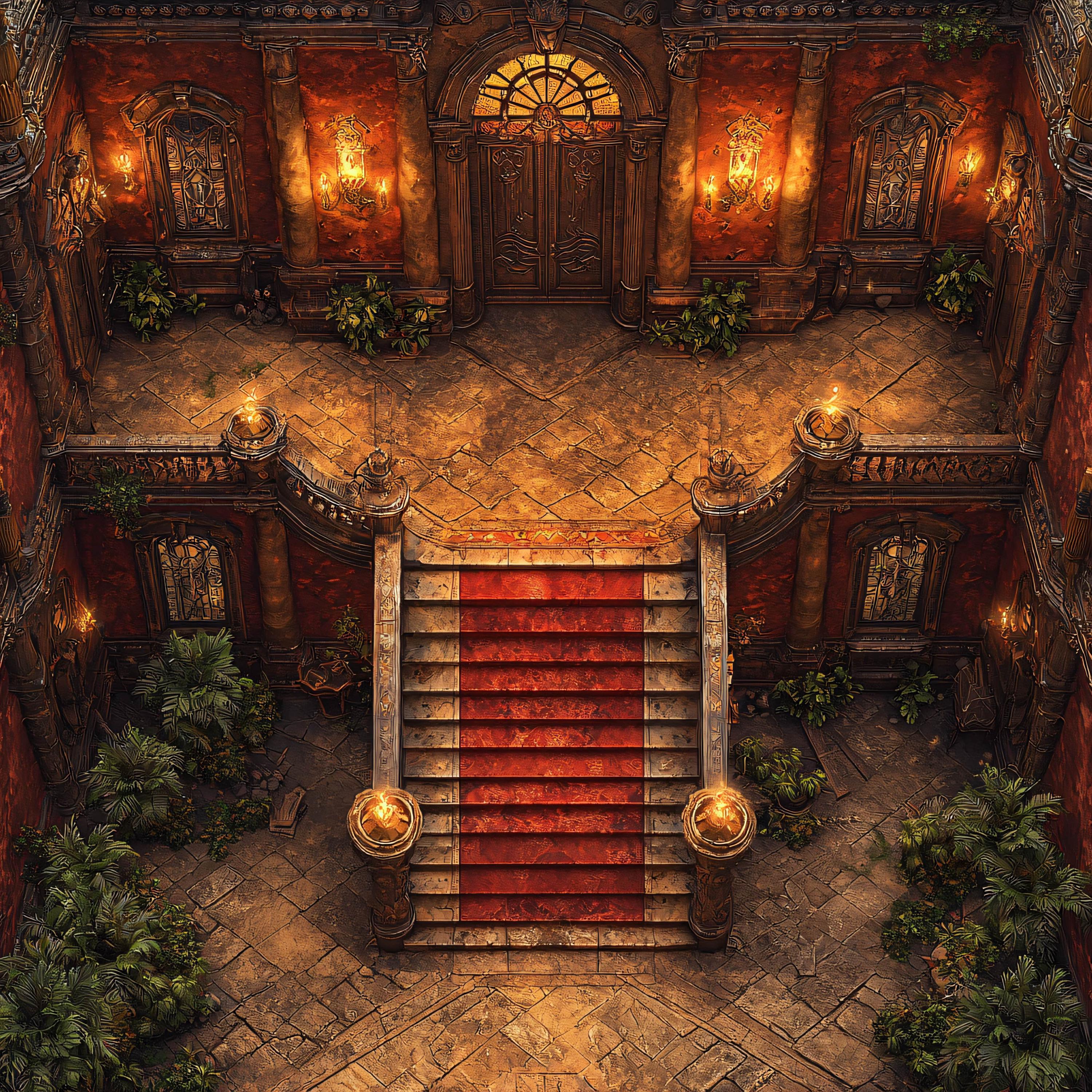 10 Manor or Estate Interior Battle Maps, Dnd Battlemap, Pathfinder, D&D ...