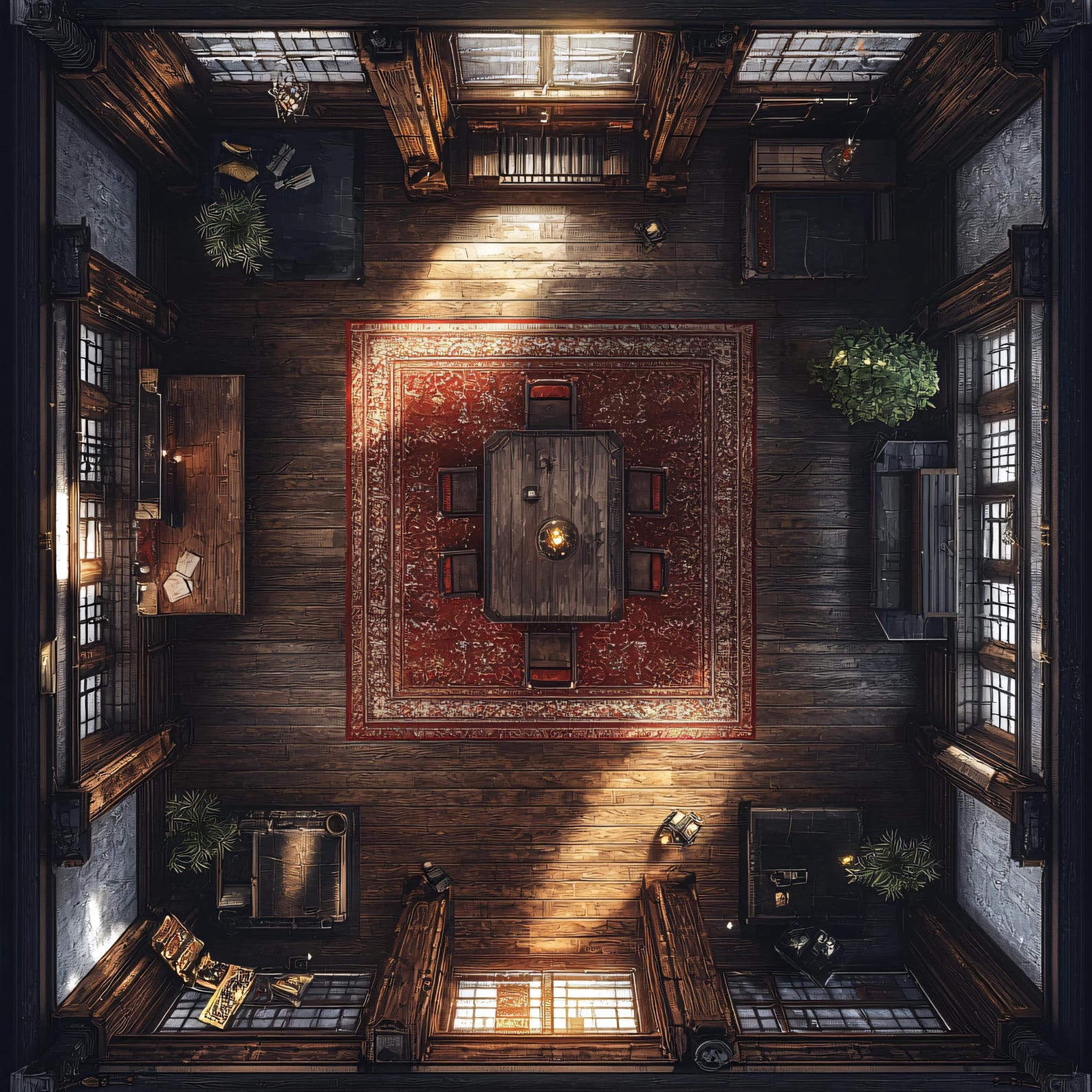10 Gridless Cyberpunk Corpo Office Battlemaps 2 | VTT Pack for ...