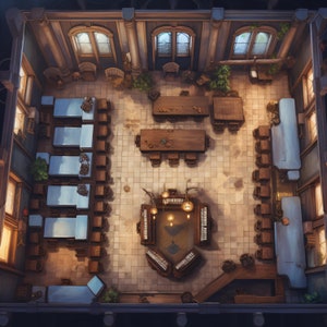 10 Classroom Battle Maps, Dnd, Pathfinder, D&D, Battlemap, Dungeons and ...