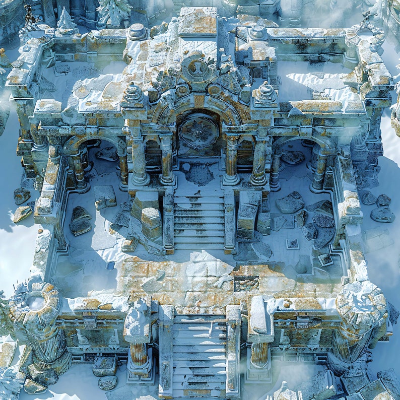 10 Frozen Wastes Battle Maps, Dnd Battlemap, Pathfinder, D&D, Dungeons ...