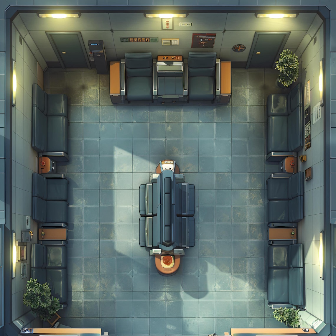 10 Cyberpunk Hospital Battlemaps, Sci Fi, Cyberpunk, D&D, Shadowrun ...