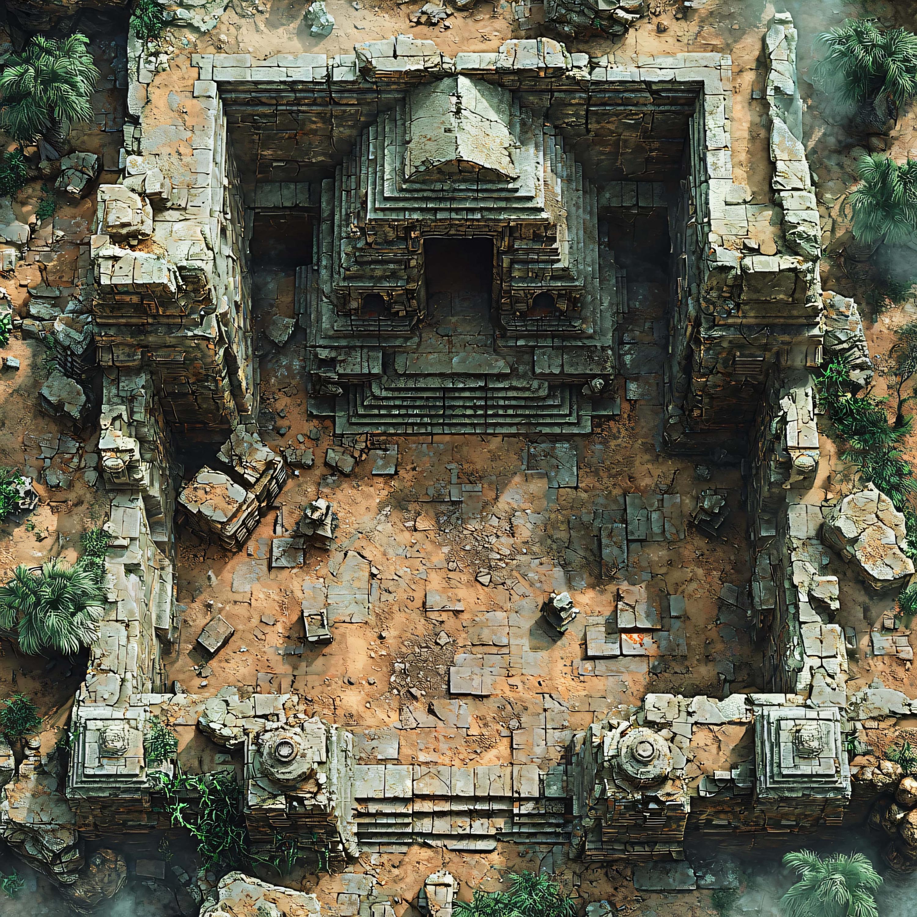 10 Cyberpunk Alien Ruins Battlemaps, Battle Map, Sci Fi, Cyberpunk, D&D ...