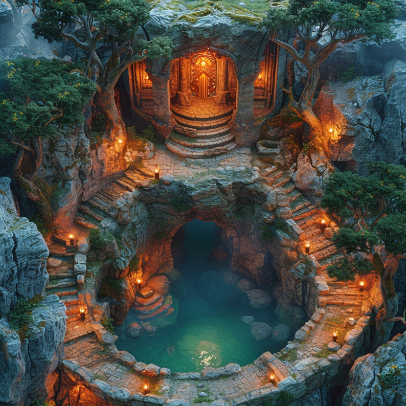 10 Druid Grove Maps, Pathfinder, D&D, Battlemap, Dungeons and Dragons ...