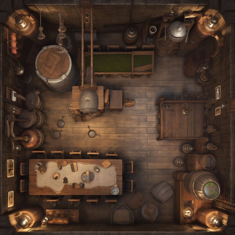 10 Tavern Battle Maps Dnd Battle Map Pathfinder D&D - Etsy