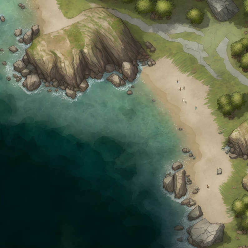 10 Beach Battle Maps Dnd Battle Map Pathfinder Dandd Battlemap Dungeons And Dragons Roll20 Xxx 1505