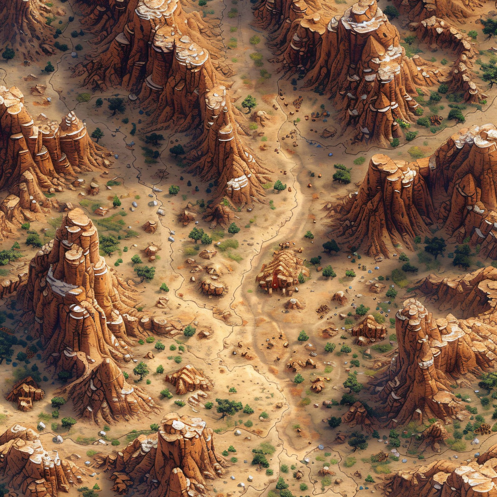 10 Desert Temple Pilgrimage Maps, Pathfinder, D&D, Battlemap, Dungeons ...