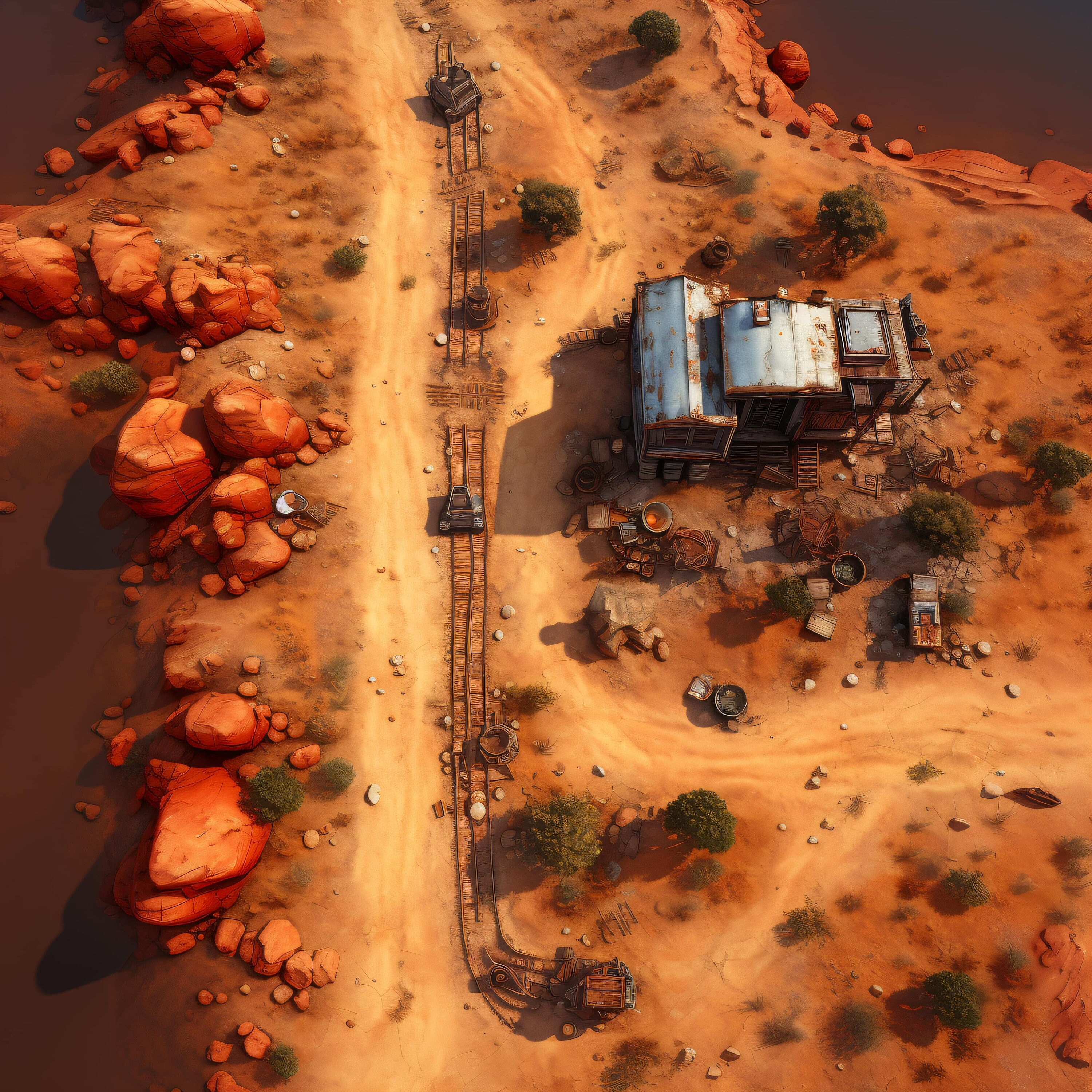 10 Badlands Battle Maps, Dnd Battlemap, Pathfinder, D&D, Battlemap ...