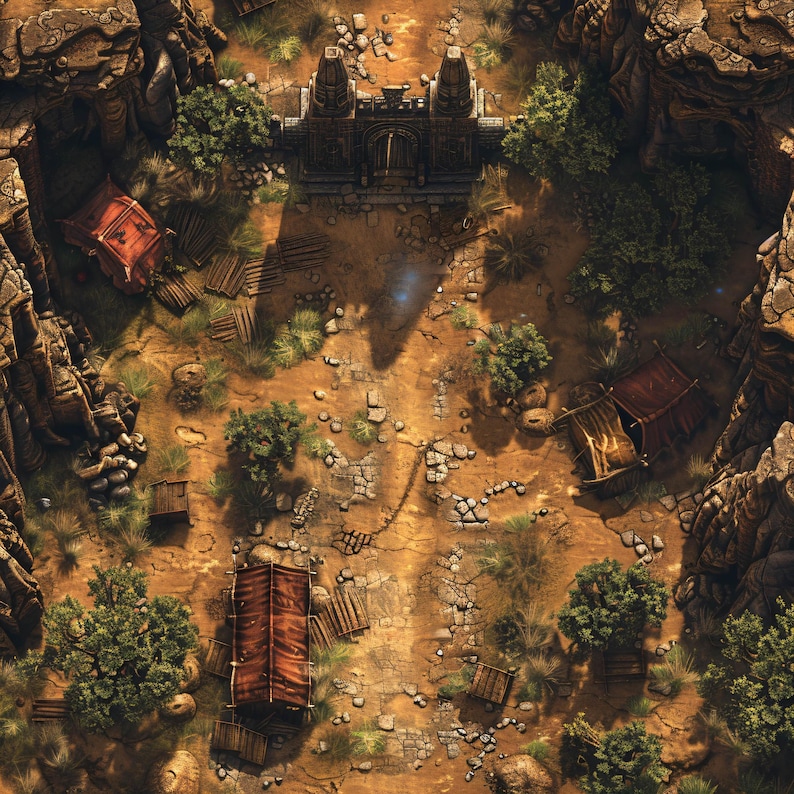 10 Bandit Camp Battle Maps, Dnd, Pathfinder, D&D, Battlemap, Dungeons ...