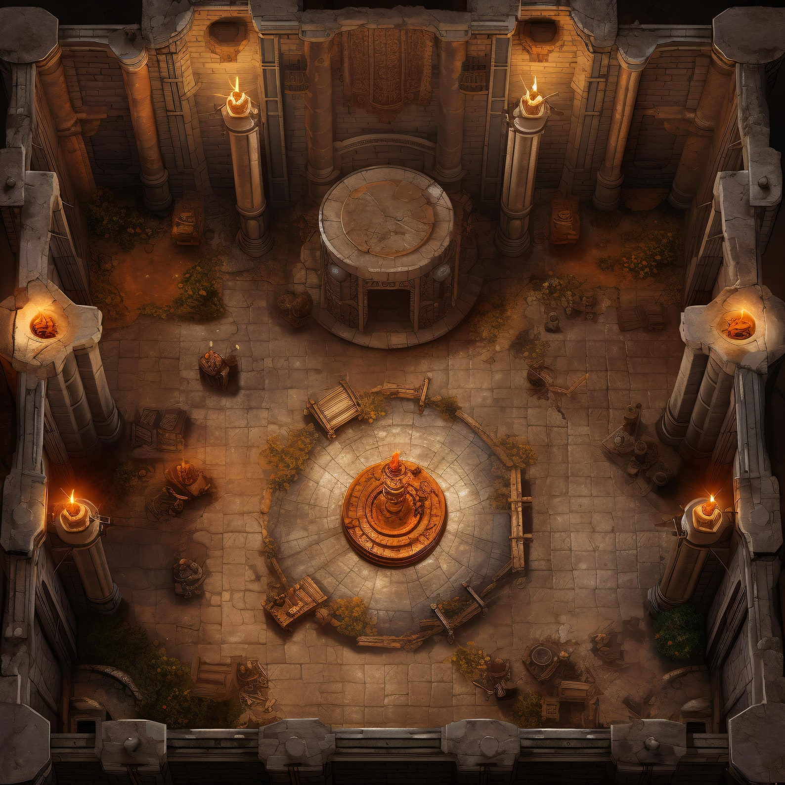 10 Gridless Mausoleum/tomb Battle Maps | VTT Pack for Dnd, Pathfinder ...